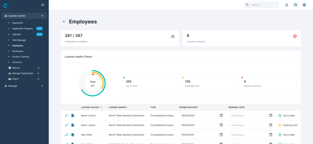Occupational & Frontline License Tracking Automation Tool | Our ...